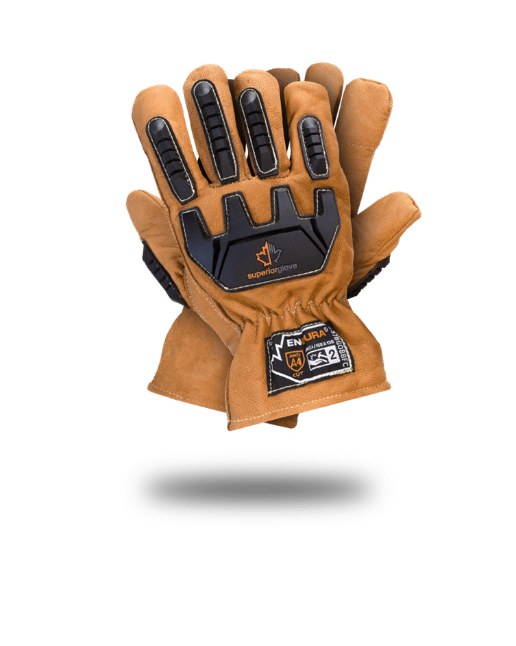 Luvas de Vaqueta com proteção anti impacto - Superior Glove - Union Glove
